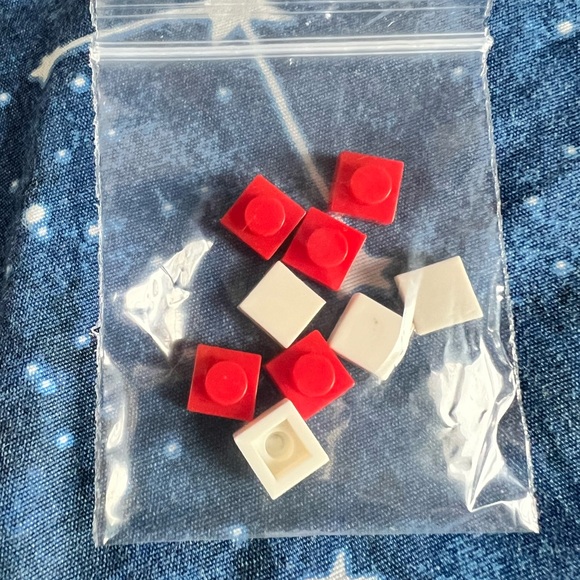 Lego | Toys | Red White Lego X1 Blocks 9 Pieces | Poshmark